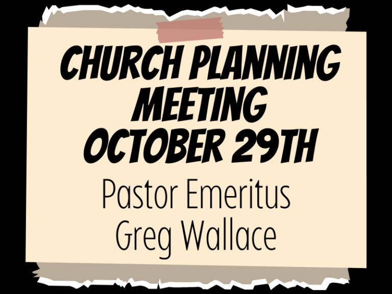 Church Planning Meeting - Summer Creek Baptist Church